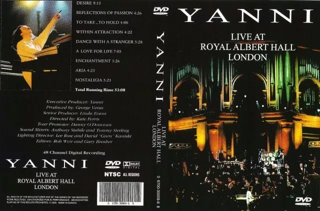 DVD Concert: YANNI- LIVE AT ROYAL ALBERT HALL