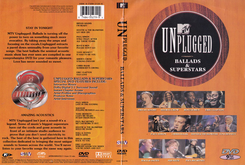 DVD Concert: MTV Unplugged Ballads & Superstars